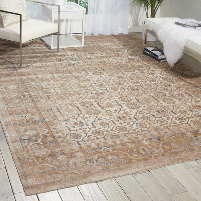 Malta MAI04 Taupe Traditional Rug by Kathy Ireland-66 X 231 (Runner ...
