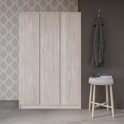 Malvern 3 Door Wardrobe in Beige Urban Snow Finish | DIY at B&Q