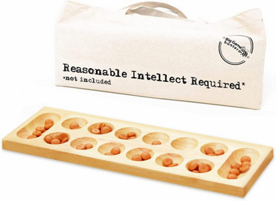 Mancala Game With Cotton Travel Bag - Indoor & Outdoor