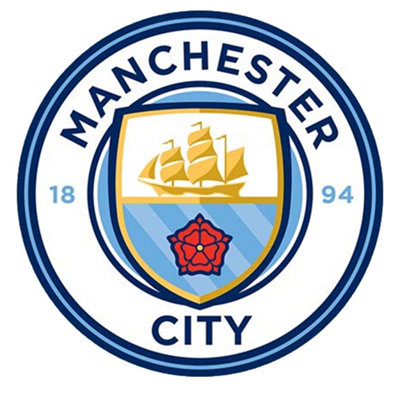 Manchester City FC Cushioned Lap Tray Sky Blue/Black (One Size)