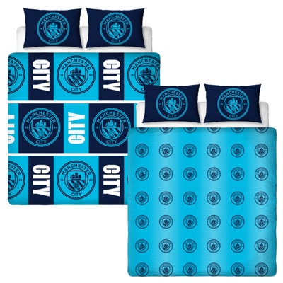 Manchester City FC Flashy Double Duvet Cover