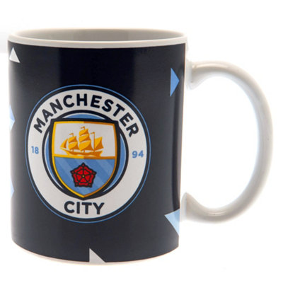 Manchester City FC Particle Mug Navy/Blue (One Size) | DIY at B&Q