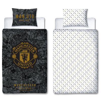 Manchester United FC Map Single Duvet Cover
