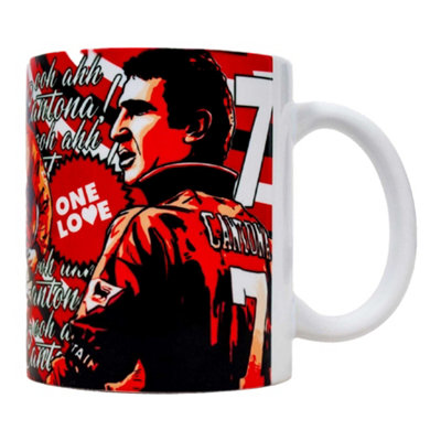Manchester United FC Ooh Aah Cantona Ceramic 312ml Mug Red/White (One Size)