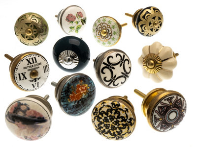 MangoTreeKnobs - Mixed Set of Shabby Chic Vintage Style Ceramic ...