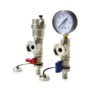 Manifold Fill/Drain Valve Pair & Auto Air Vent
