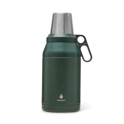 Manna 1.9L Vacuum Insulated Stainless Steel Stack Jug Green Flask with ...