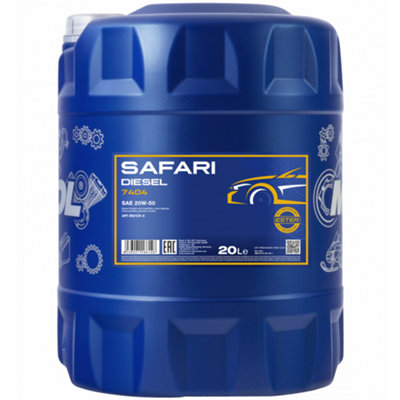 MANNOL 20L Safari SAE 20W-50 Classic Cars Mineral Engine Oil API SL/CF