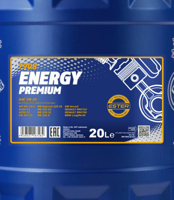 Mannol 60L Premium 5w30 Fully Synthetic Long Life Engine Oil Low Saps ...