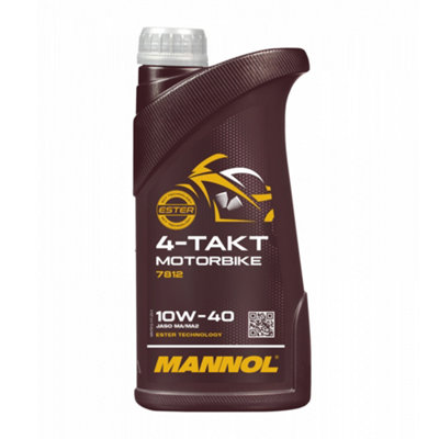 MANNOL Engine Oil 4-Takt Motorbike 10W-40 7812 Fully Synthetic JASO MA ...