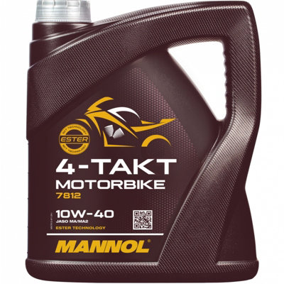 MANNOL Engine oil 4-Takt Motorbike 10W-40 Synthetic Ester 7812 Antiwear ...
