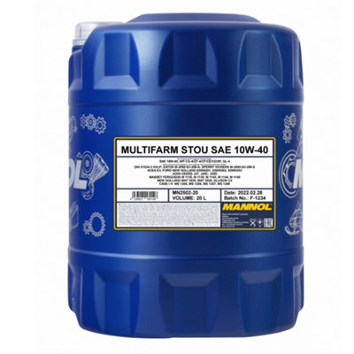Mannol Multifarm STOU 10w40 Tractor Agricultural Oil - 20 ltr German Hi ...
