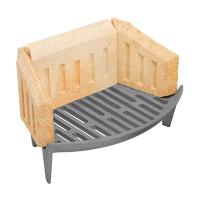 Manor Coal Saver Bricks - Side Pair - Fire Grate Fuel Saver Blocks for ...
