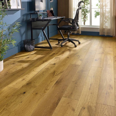 Manor Corsham Engineered Wood Flooring 18mm x 190mm Golden Brushed ...