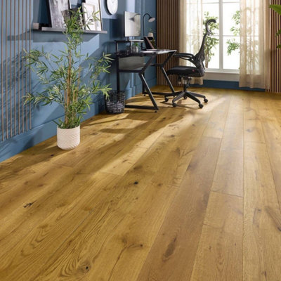 Manor Corsham Engineered Wood Flooring 18mm x 190mm Golden Brushed ...