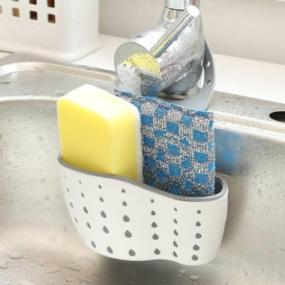 ManraRaj Kitchen Tap Basket Sink Hanging Storage Shelf Soap Sponge ...