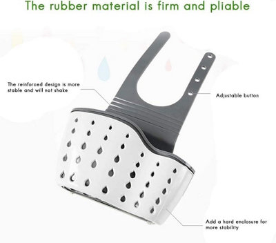 ManraRaj Kitchen Tap Basket Sink Hanging Storage Shelf Soap Sponge ...
