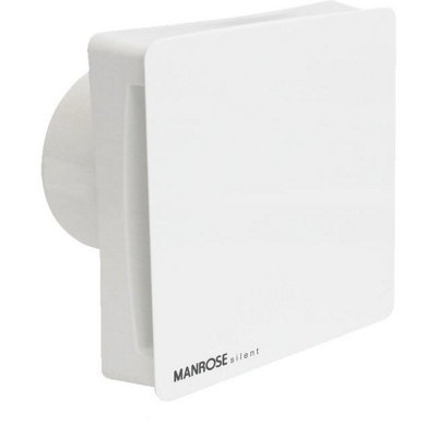 Manrose 100mm Silent Concealed Extractor Bathroom Fan Adjustable Timer ...