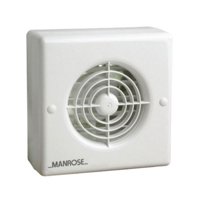 Manrose 4" Bathroom Fan With Automatic Shutters 100mm - XF100A