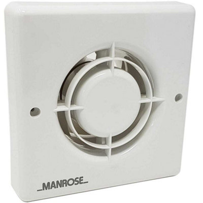 Manrose 4 Inch 100mm Bathroom Extractor Fan with Timer, 100mm Axial ...