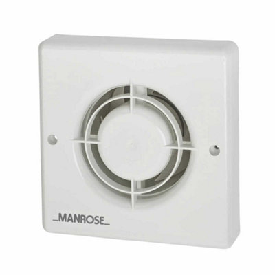 Manrose 4 Inch 100mm Bathroom Extractor Fan with Timer, 100mm Axial ...