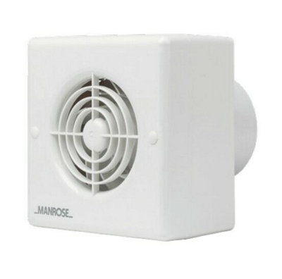Manrose CF100T Centrifugal Extractor Fan 100 mm / 4 Inch (Timer Model ...