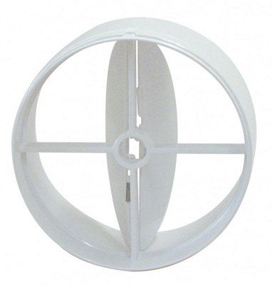 Manrose In Line Backdraught Shutter 100mm/4Inch Extractor Fan Draught ...