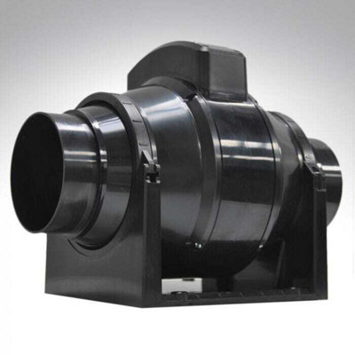 Manrose MF100T In-Line Mixed Flow Extractor Fan 100mm / 4 inch (Timer ...