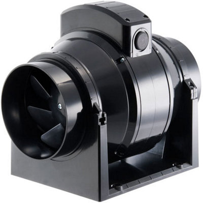 Manrose MF125T 125mm In-Line Mixed Flow Extractor Fan with Adjustable ...