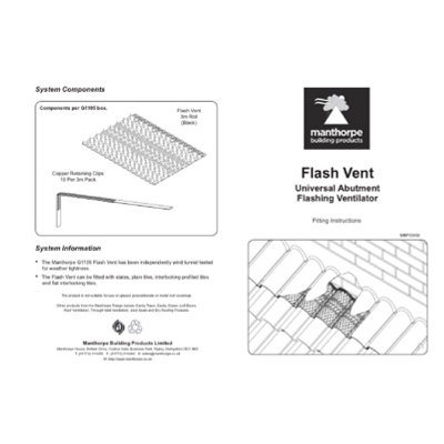 Manthorpe Flash Vent Roofing Lead Ventilation Abutment Flashing 3 ...
