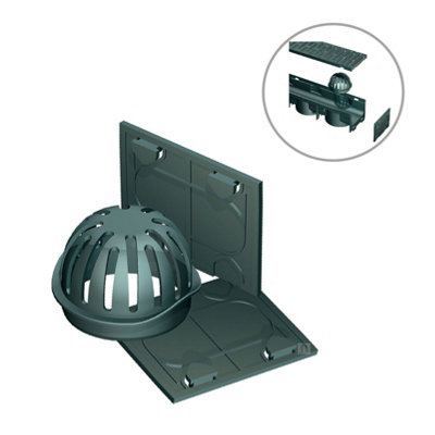 Manthorpe Garage Drainage Channel Pack in Metallic Silver 3 Metres and ...