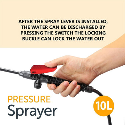 MantraRaj 10L Garden Pressure Weed Spray Bottle Hand Pump Water Plant Sprayer Garden Hand Pump ...