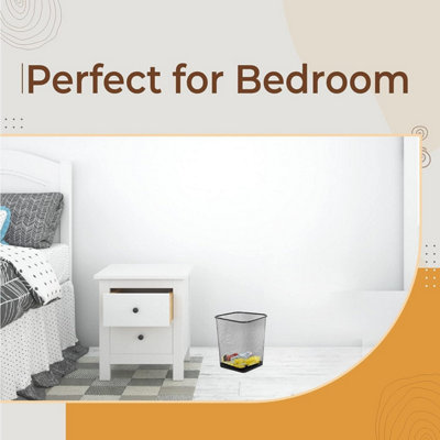 MantraRaj 10L Square Mesh Wastebasket Trash Can Lightweight And Sturdy ...