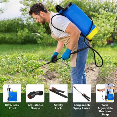 MantraRaj 16 Litre Manual Bottle Knapsack Sprayer Backpack Pressure ...