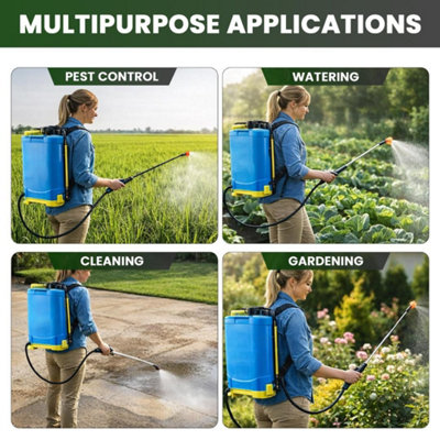MANTRARAJ 16 LITRE MANUAL BOTTLE KNAPSACK SPRAYER BACKPACK PRESSURE ...