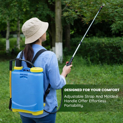 MANTRARAJ 16 LITRE MANUAL BOTTLE KNAPSACK SPRAYER BACKPACK PRESSURE ...
