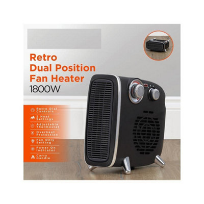 MantraRaj 1800W Electric Heater Retro Dual Position Horizontal And ...