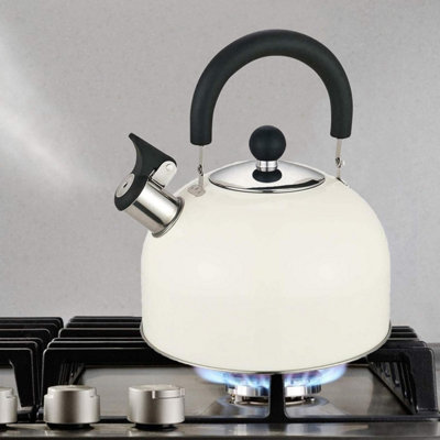 MantraRaj 2.5 Liter Stainless Steel Whistling Kettle Stovetop Kettle ...