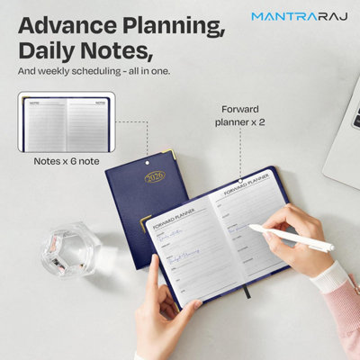 MantraRaj 2026 Diary Pocket Small Or Slim Line Week to View Soft PVC ...