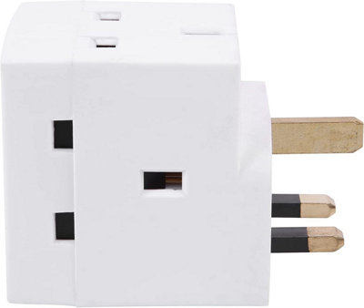 MantraRaj 3 Way Adapter Multi Purpose Block Socket Splitter Mains Wall ...