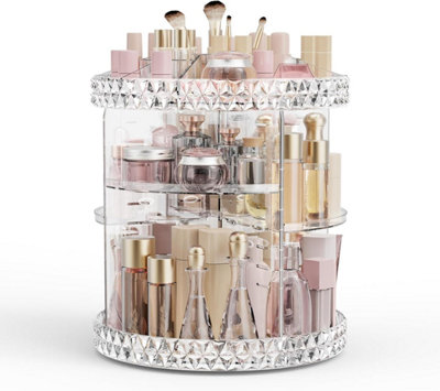 MantraRaj 360 Degree Rotating Makeup Organizer for Vanity Rotation ...