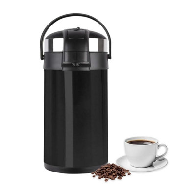 MantraRaj 5L Coffee Carafe Vacuum Jug Airpot Flask Thermal Pump Action ...