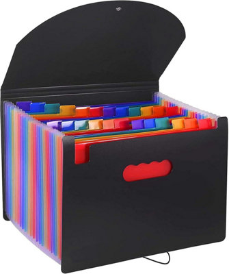 MantraRaj A4 Document Organiser 24 Multi Color Pockets Expanding File ...