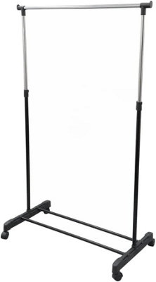 MantraRaj Adjustable Garment Rack Clothing Rail Stand With Wheels ...