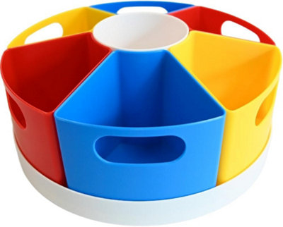 MantraRaj Desk Organiser, 360-Degree Rotating Pen Holder Stand For Desk ...