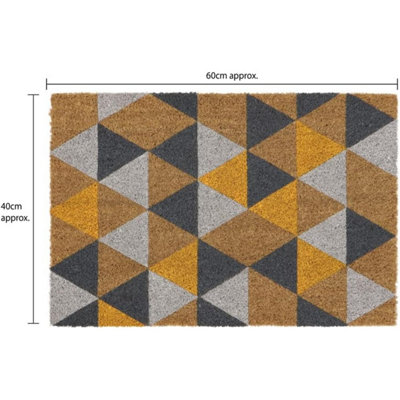 MantraRaj Eco-Friendly Colour Pattern Latex Backed Coir Entrance Door ...
