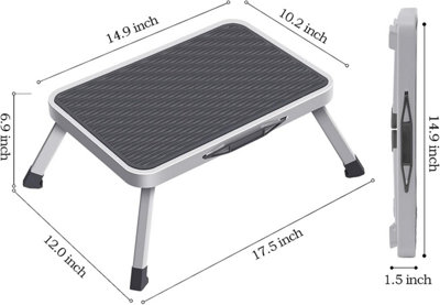 MantraRaj Folding Step Stool Easy To Store Foldable Caravan Steps Anti ...