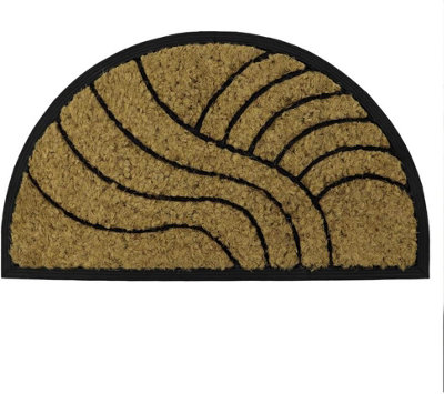 MantraRaj Half Round Door Mat Outdoor Heavy Duty Front Door Mat Comfort ...