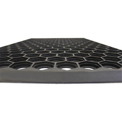 MantraRaj Honeycomb Outdoor Rubber Ring Entrance Floor Door Mat Non ...