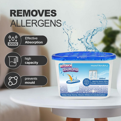 MantraRaj Interior Dehumidifiers 500ml Moisture Absorber Condensation ...